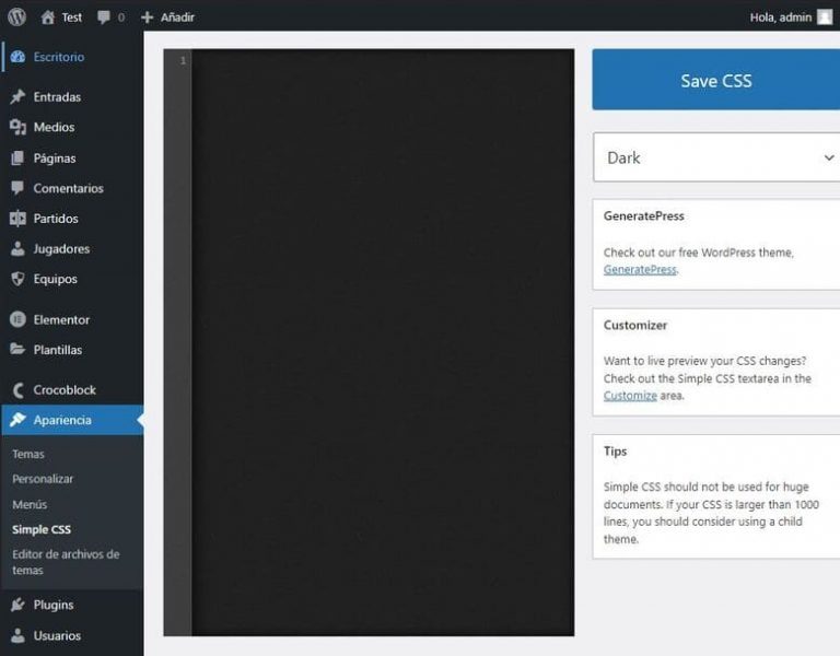 Cómo añadir y modificar CSS en WordPress