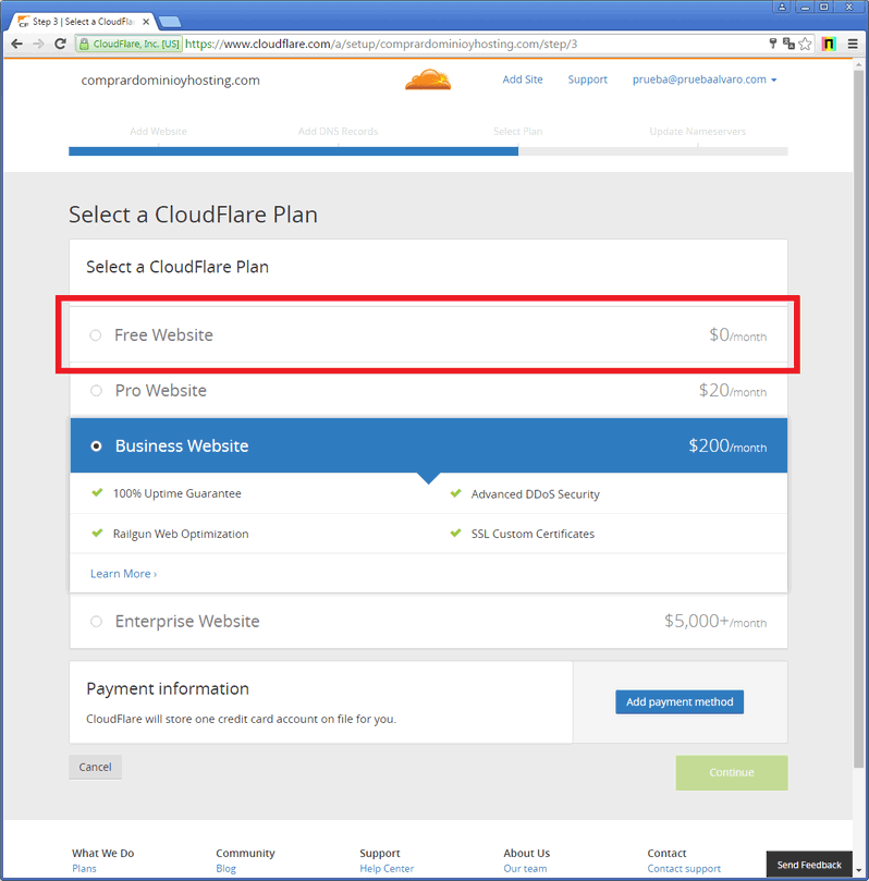 Guia para configurar CloudFlare CDN paso a paso