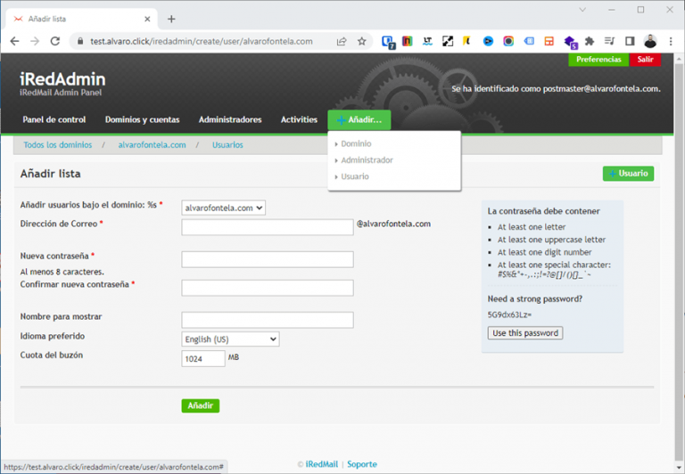Como montar un servidor de correo con iRedMail