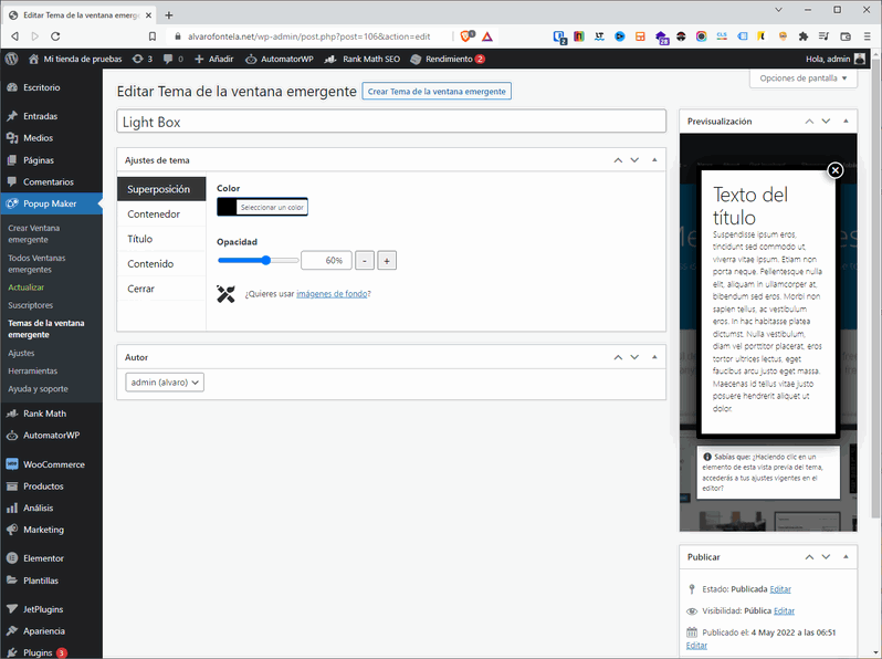 Cómo crear una ventana emergente o popup en WordPress